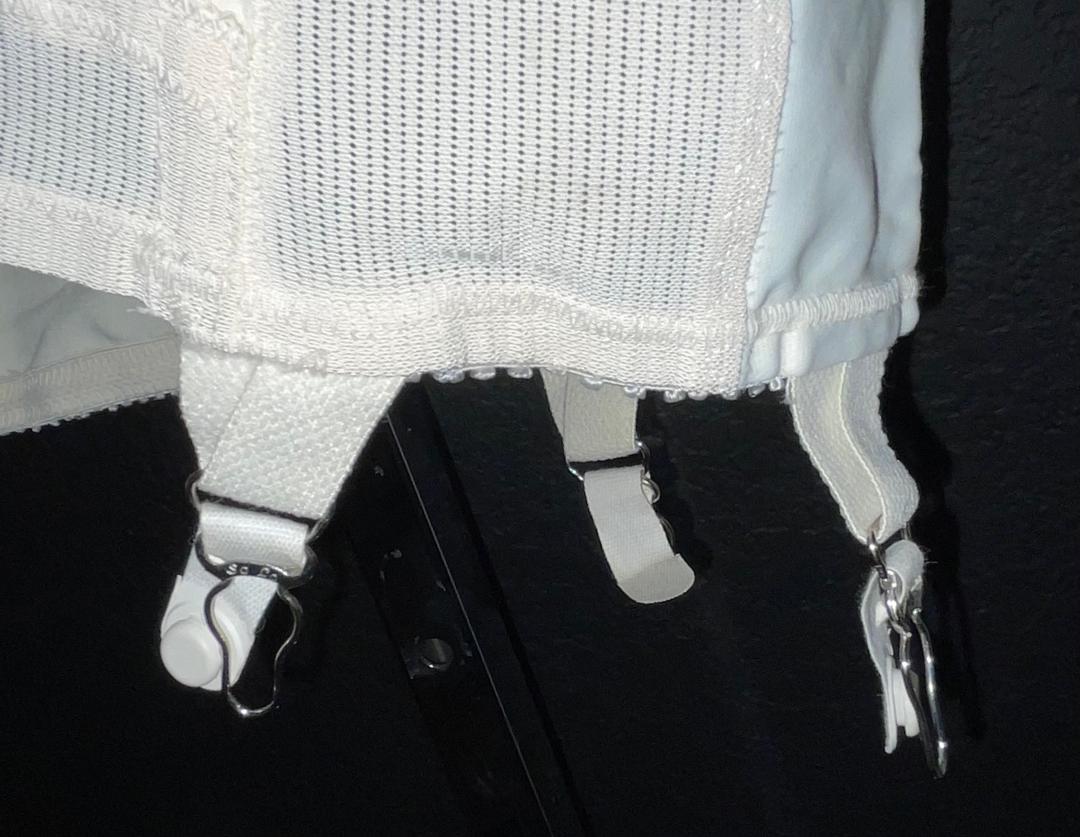Vintage 1950's SARONG Wide Waistband OB Open Bottom Girdle w/ 6 Garters ...